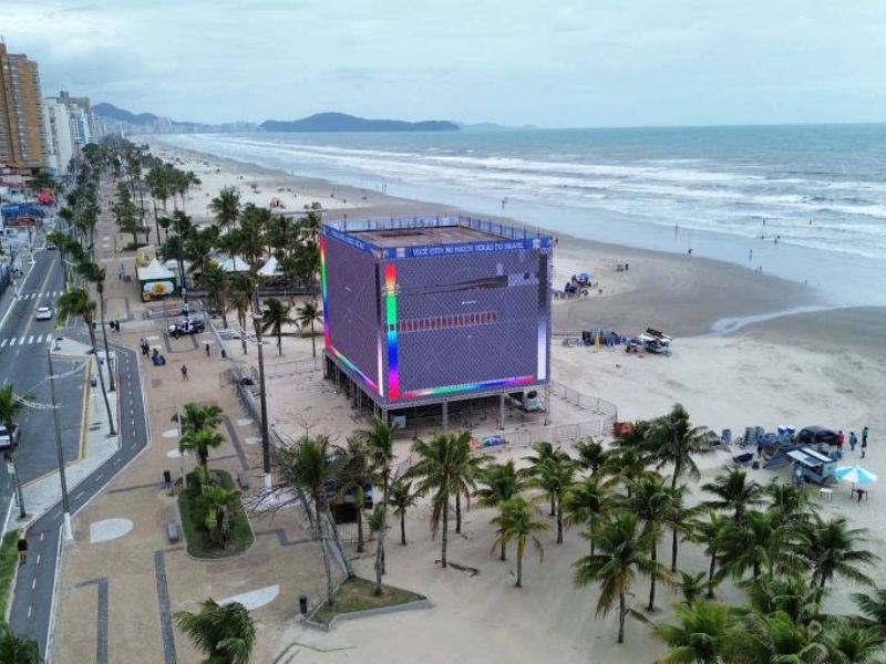Praia Grande deve instalar telões na orla para transmissão dos jogos do ...