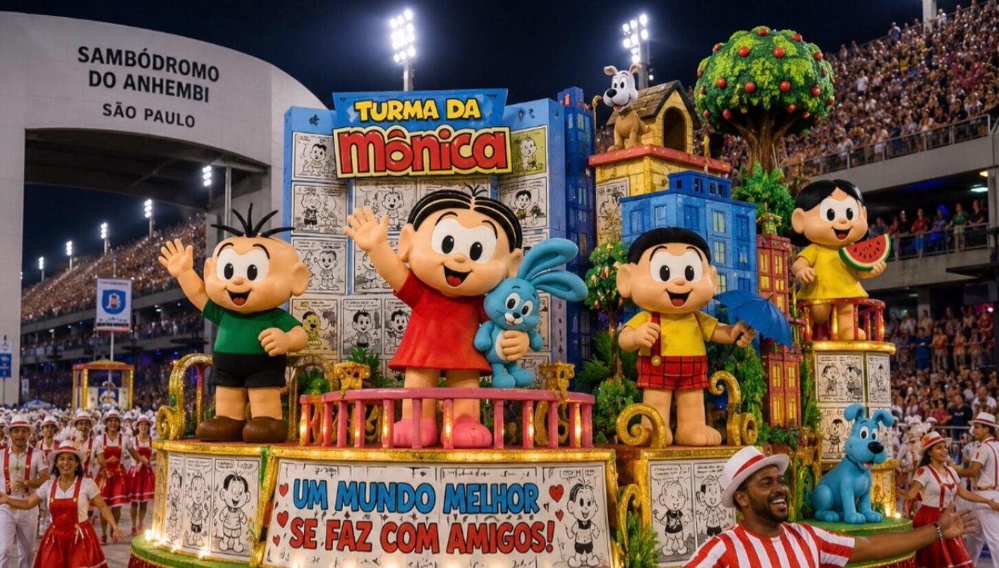 Gratuito! Sambódromo do Anhembi recebe mega desfile da Turma da Mônica ...
